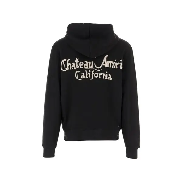 Amiri Full Zip Hoodie With Front And Back Print