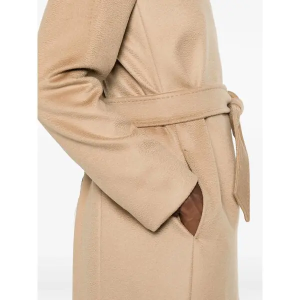 Max Mara Double-breasted Wool Trench Coat - Cream
