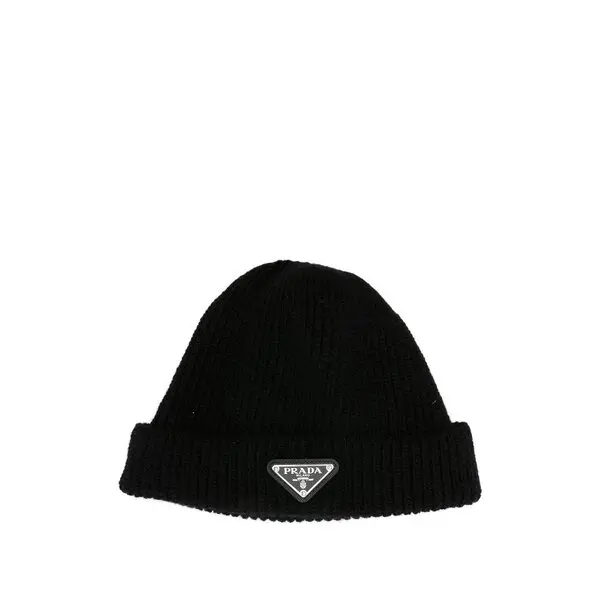 Prada Wool And Cashmere Blend Beanie - Black