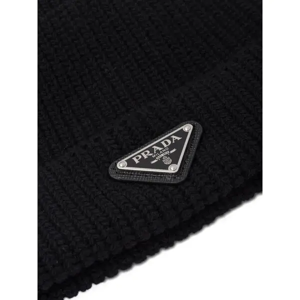 Prada Wool And Cashmere Blend Beanie