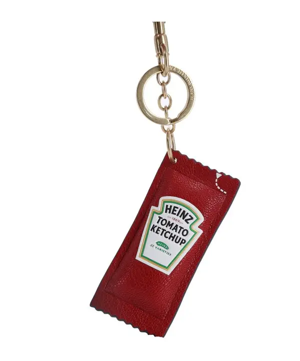 ANYA HINDMARCH Logo Engraved Ketchup Charm Keyring