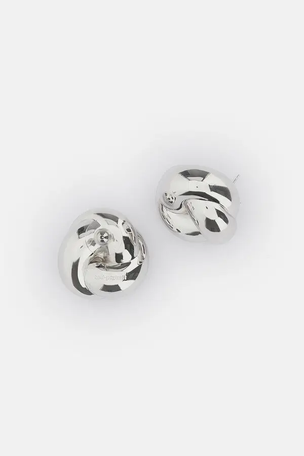 SELF-PORTRAIT Silver Knotted Earrings