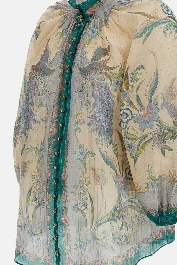 Zimmermann Indra Billow Blouse - Multicolor