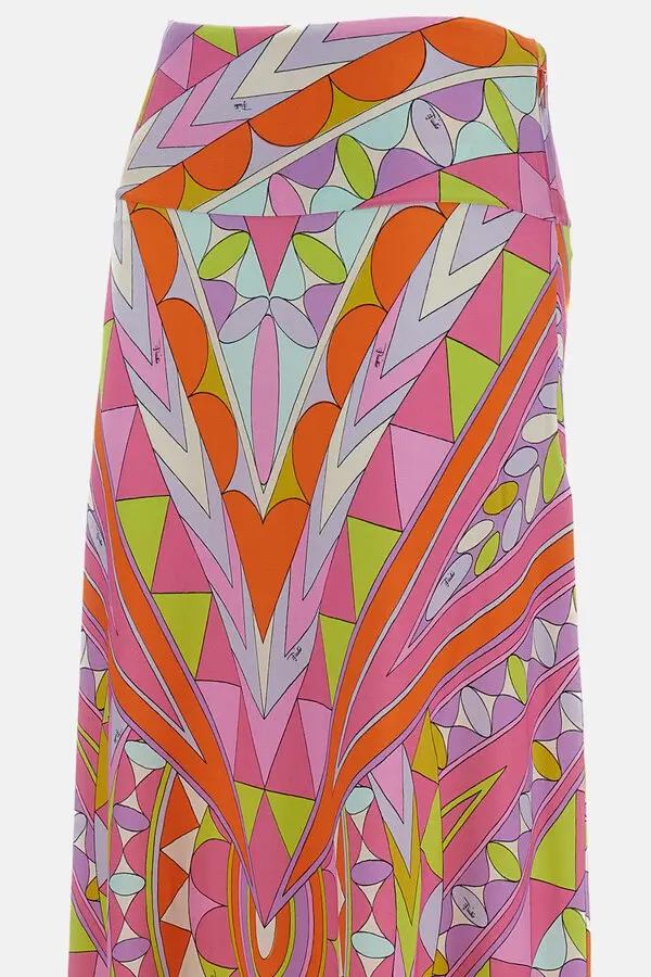 Emilio Pucci Printed Long Skirt