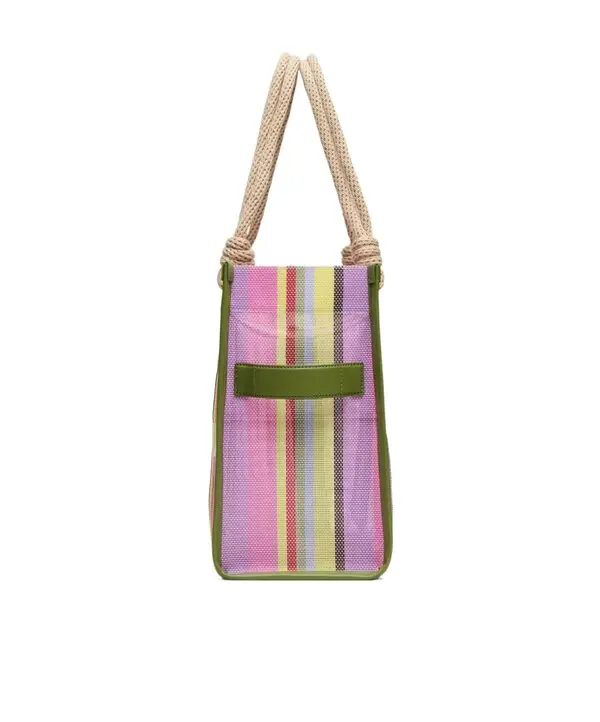 Marc Jacobs The Tote Bag Striped Mesh Tote Bag - Multicolor