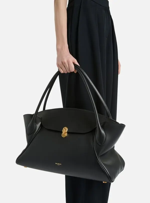 Balmain Medium Pulse Day Bag In Smooth Leather