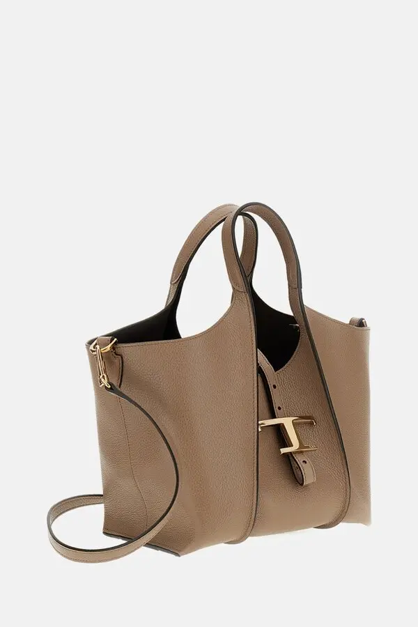 TOD'S T Timeless Leather Shopping Bag Mini - Multicolor