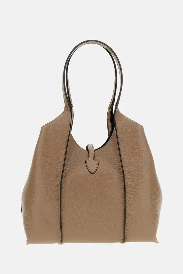 TOD'S Small T Timeless Shopping Bag In Soft Leather - Multicolor