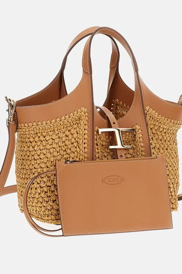 TOD'S Crochet Mini Shopper Bag