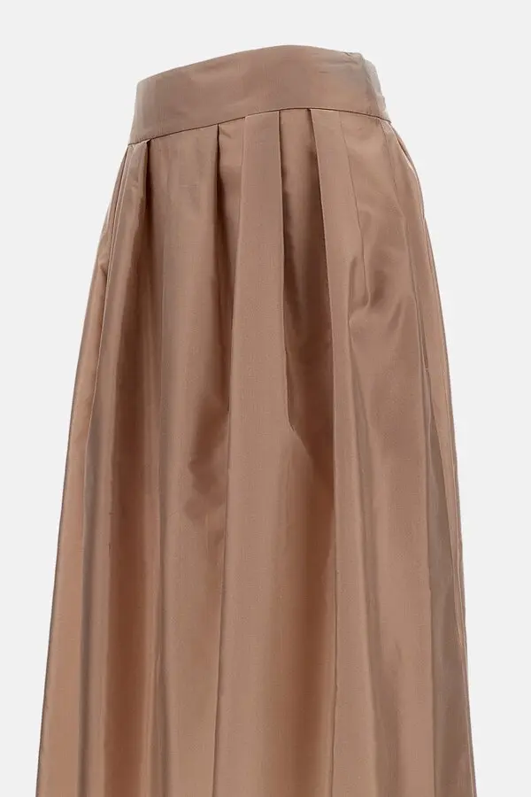Max Mara Effetto" Wide Midi Skirt - Multicolor