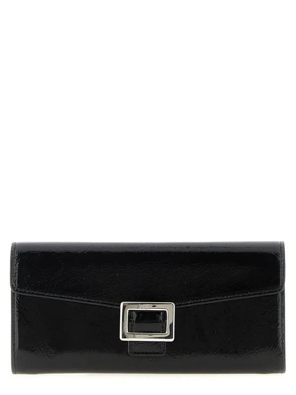 ROGER VIVIER Belle Vivier Patent Leather Wallet On Chain
