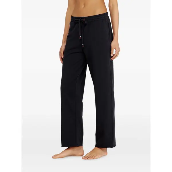 DIESEL® Cotton Jersey Track Pants - Black