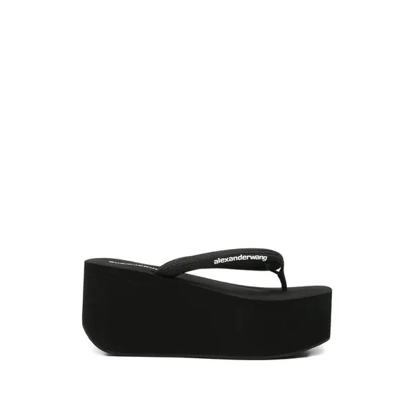 Alexander Wang Platform Flip Flops - Black