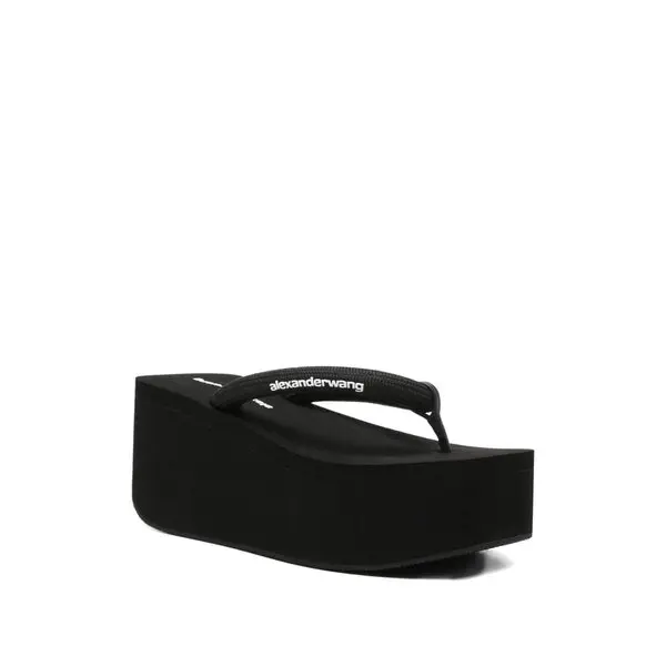 Alexander Wang Platform Flip Flops - Black
