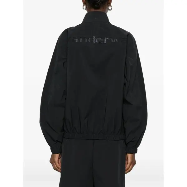 Alexander Wang Zip-up Jacket With Stand Collar - Black