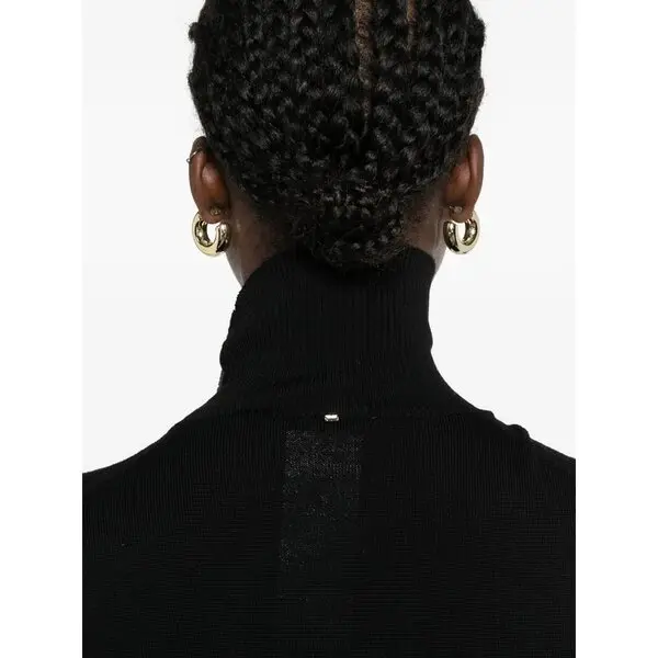 Sportmax Sleeveless Turtleneck Knit Top - Black