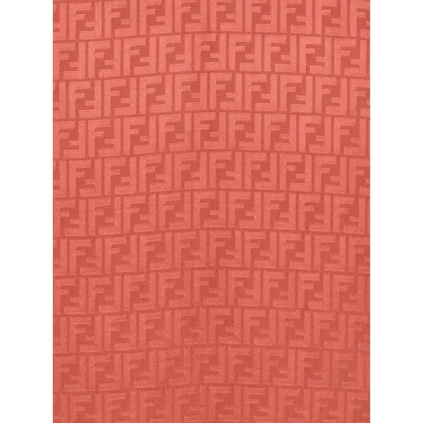 Fendi Silk Ff Motif Scarf With Fringe