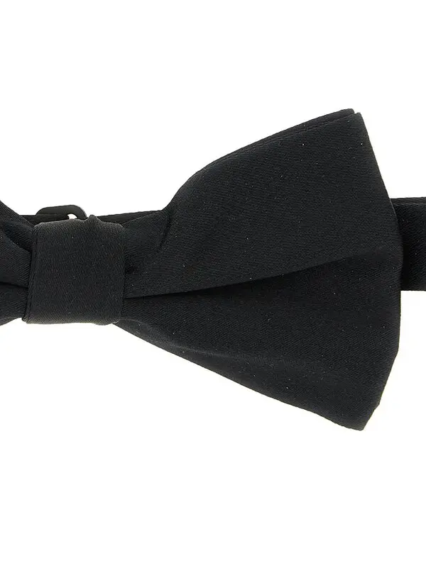 Valentino Garavani Silk Satin Bow Tie - Black