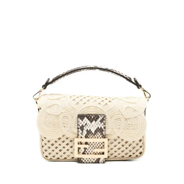 Fendi Raffia Baguette Bag