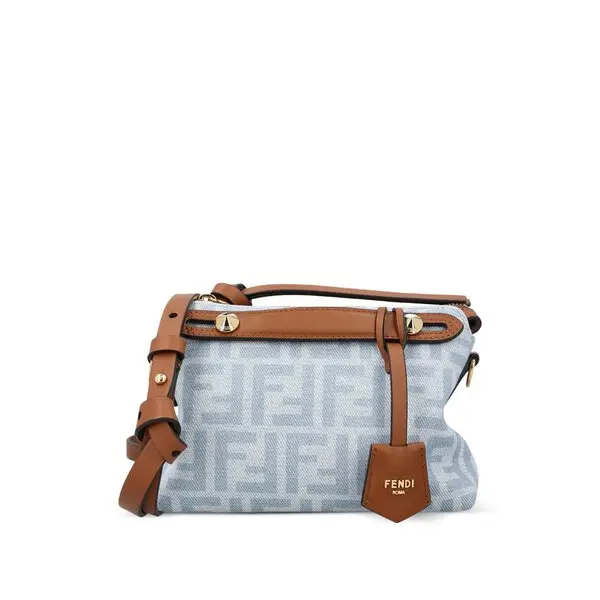 Fendi Ff Jacquard Mini Bag - Blue