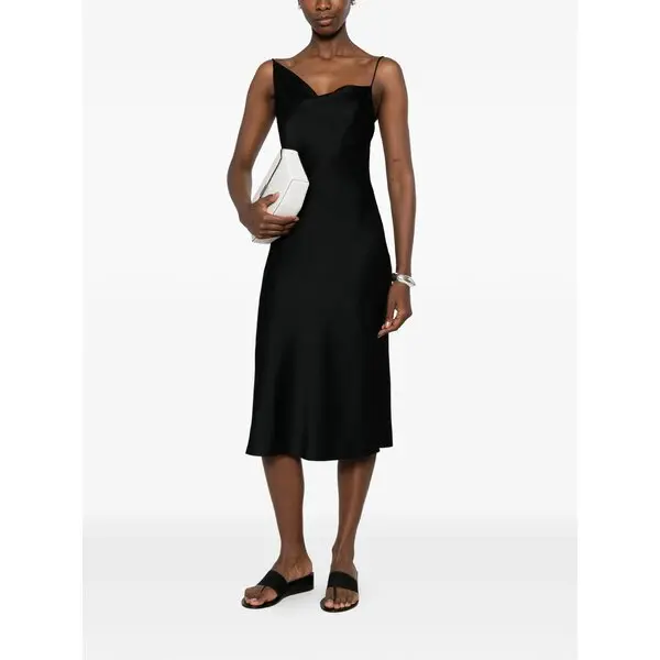 Stella McCartney Asymmetric Cowl-neck Spaghetti Strap Dress