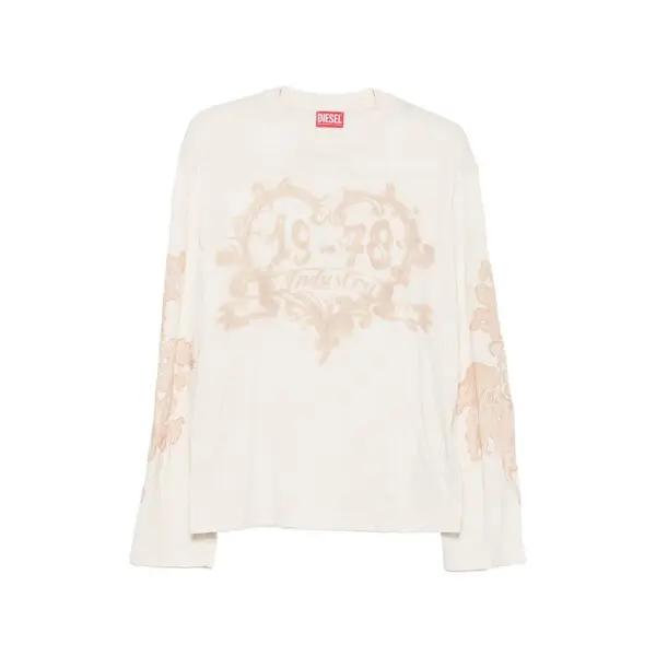 DIESEL® Long Sleeve Printed Top - Multicolor
