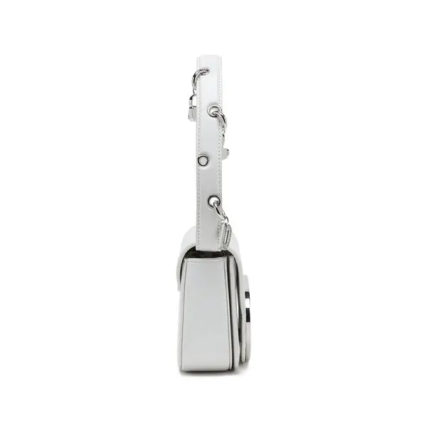 DIESEL® Leather Shoulder Bag With Oval D Hardware And Removable Charms