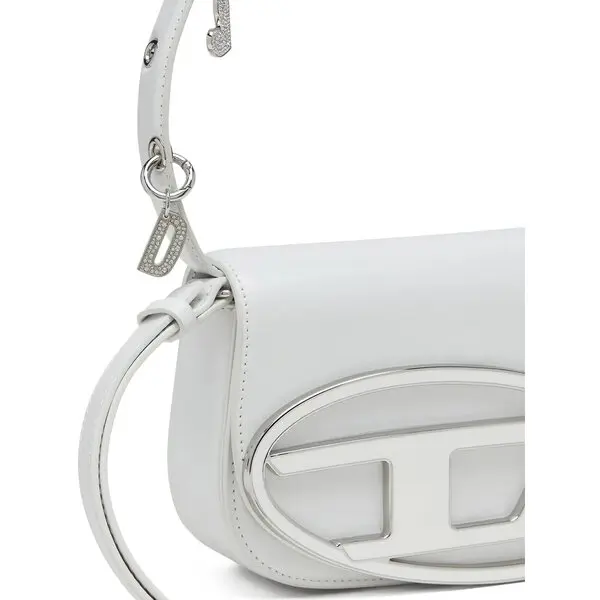DIESEL® Leather Shoulder Bag With Oval D Hardware And Removable Charms