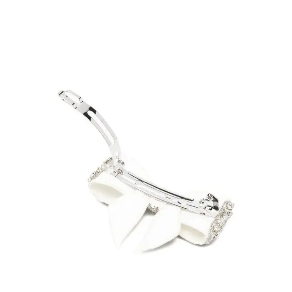 SELF-PORTRAIT Crystal Embellished Bow Barrette