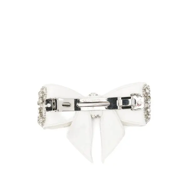 SELF-PORTRAIT Crystal Embellished Bow Barrette