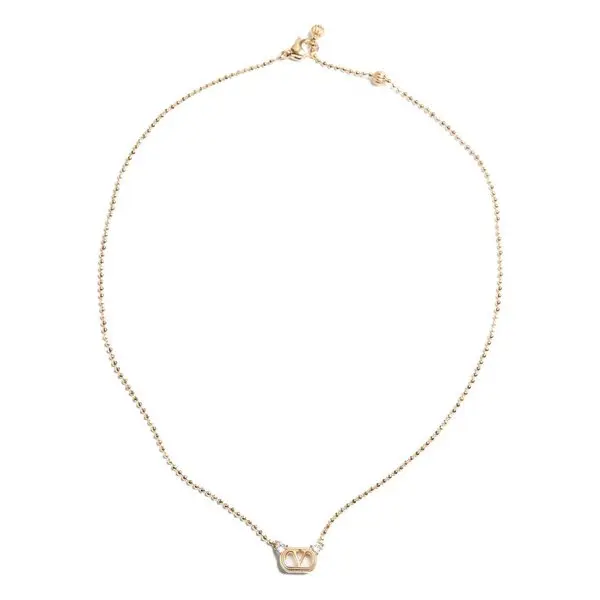 Valentino Garavani Tone Crystal Embellished Necklace