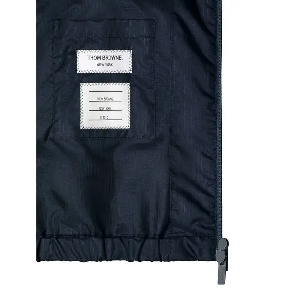 Thom Browne Sport Jacket With Signature 4-bar Stripe - Blue