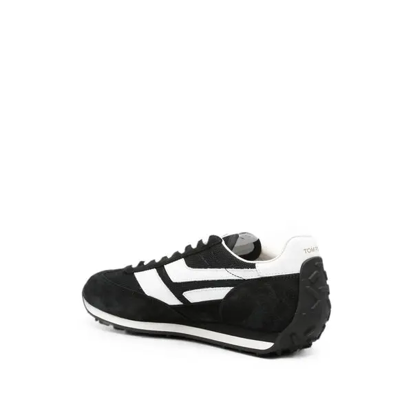 TOM FORD Lace-up Low Top Trainers - Black