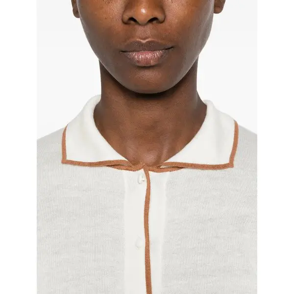 Max Mara Knitwear Cardigan With Contrast Trim - Multicolor