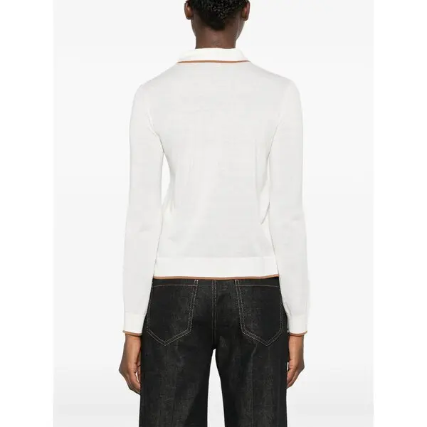 Max Mara Knitwear Cardigan With Contrast Trim - Multicolor