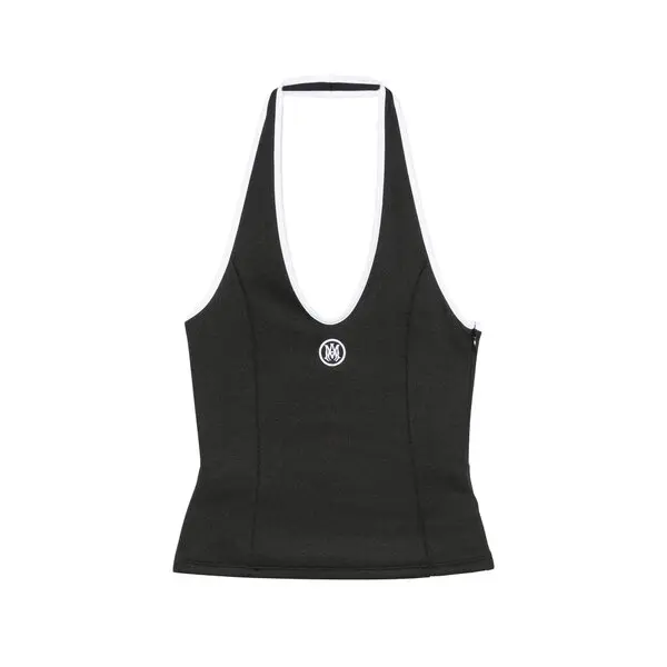 Amiri Halterneck Tank Top With Embroidered Logo