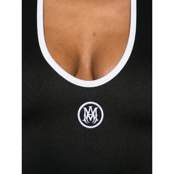 Amiri Halterneck Tank Top With Embroidered Logo
