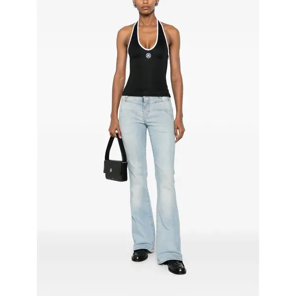 Amiri Halterneck Tank Top With Embroidered Logo