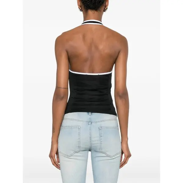 Amiri Halterneck Tank Top With Embroidered Logo