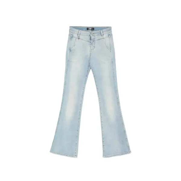 Amiri Light Denim Flared Jeans - Blue