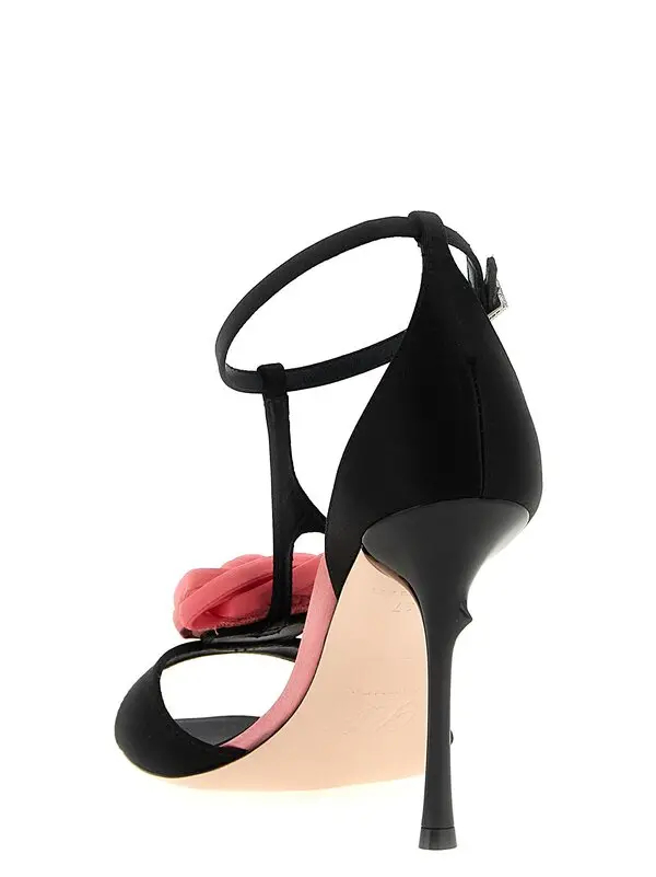 ROGER VIVIER Rose Silk Blend Sandals