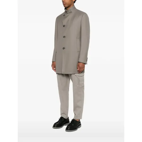 Tagliatore Single Breasted Coat - Gray
