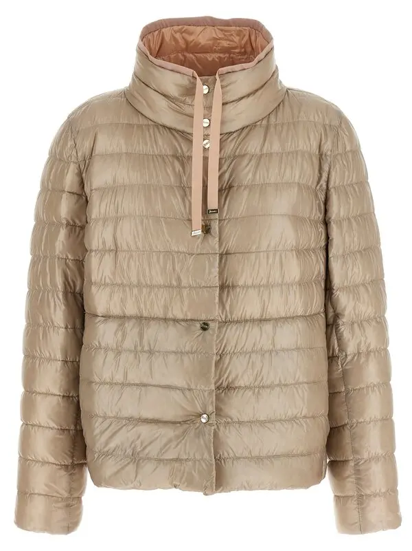 Herno Reversible Quilted Down Jacket With High Neck - Multicolor