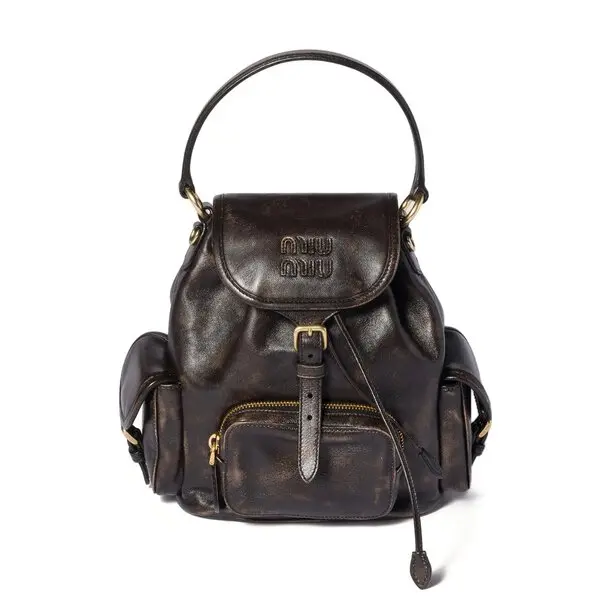 Miu Miu Lambskin Leather Backpack