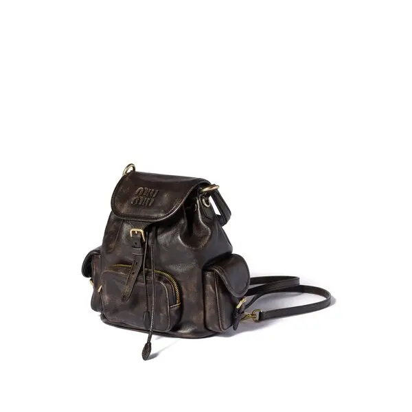 Miu Miu Lambskin Leather Backpack