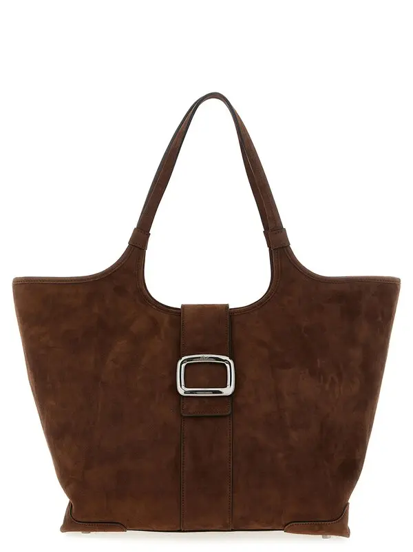 ROGER VIVIER Medium 'viv' Choc Shopping Bag - Brown