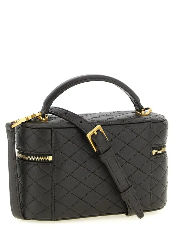 Saint Laurent Gaby Vanity Quilted Leather Handbag - Gray