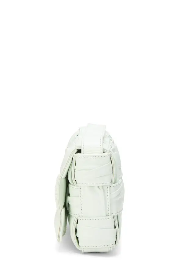 Bottega Veneta Maxi Intrecciato Plisse Cassette Bag - Green