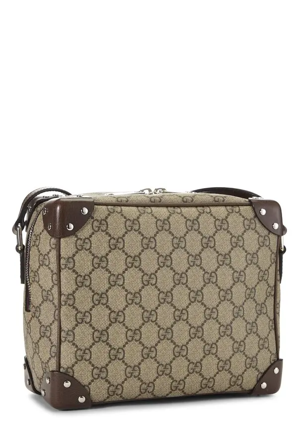 Gucci Gg Supreme Studded Shoulder Bag