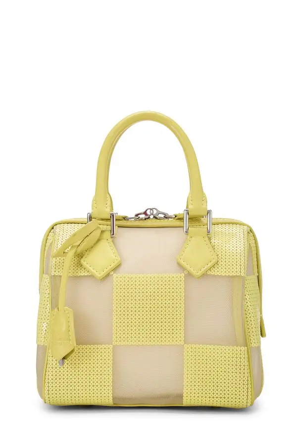 LOUIS VUITTON Damier Optic Mesh Speedy Cube Bag